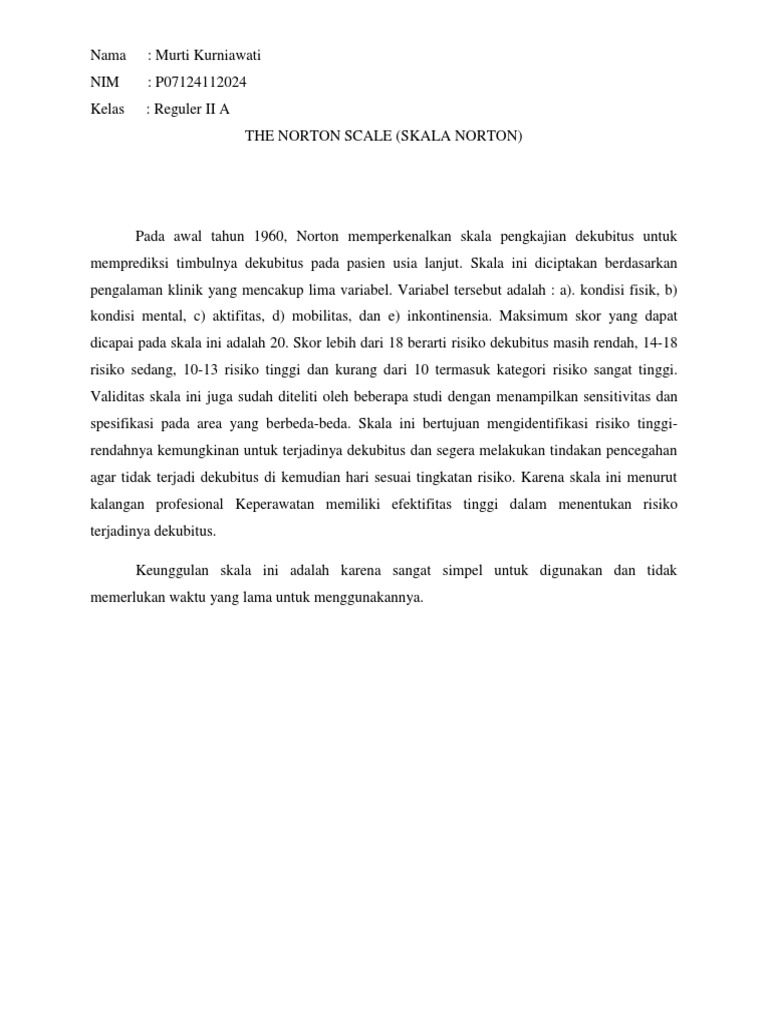 The Norton Scale | PDF | Sains & Matematika