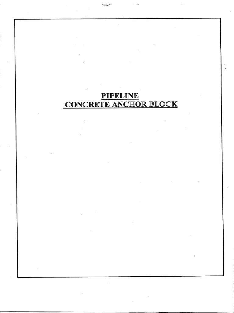 Thrust Block Design For Pipelines | PDF