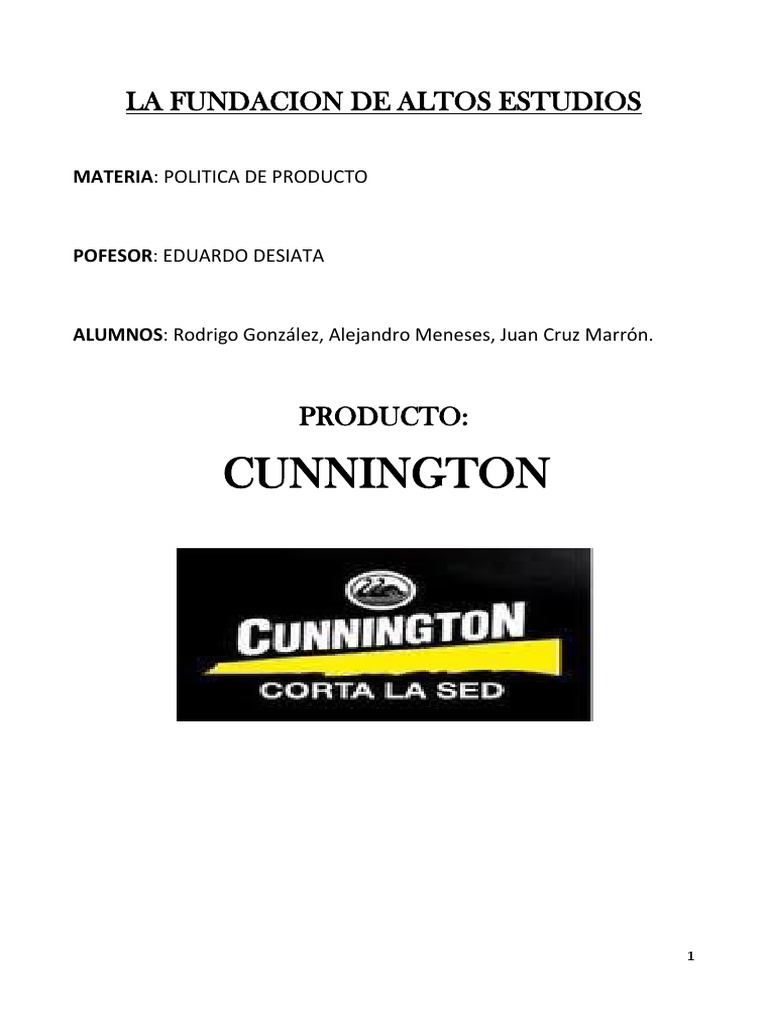 Historia y Origen de Cunnington Tónica | PDF | Refresco | Publicidad