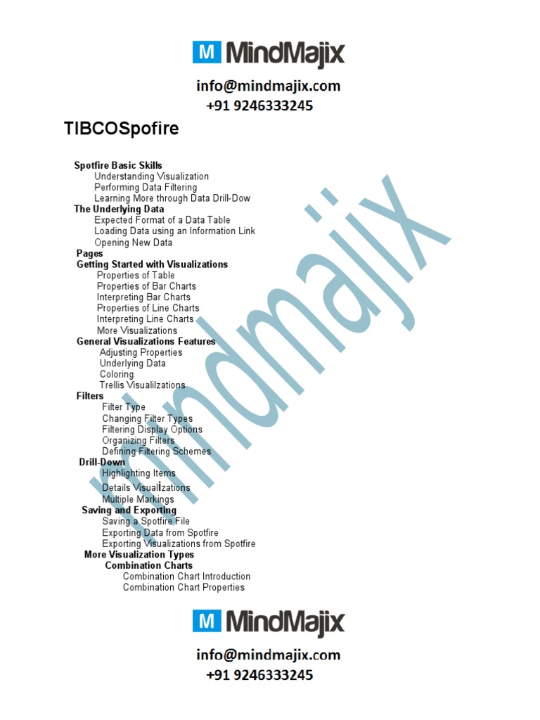 TIBCO Spotfire Online Training Institutes | PDF | Cluster Analysis | Chart
