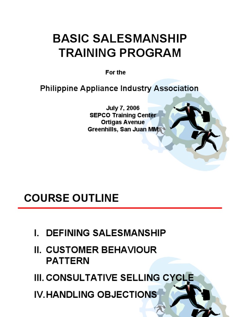 Sales Training Presentation | PDF | Consumer Behaviour | Sales