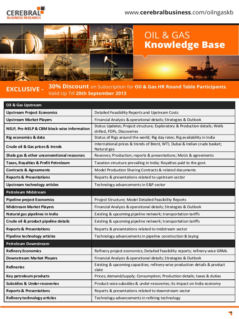 Knowledge Base: Oil & Gas | PDF | Liquefied Natural Gas | Petroleum