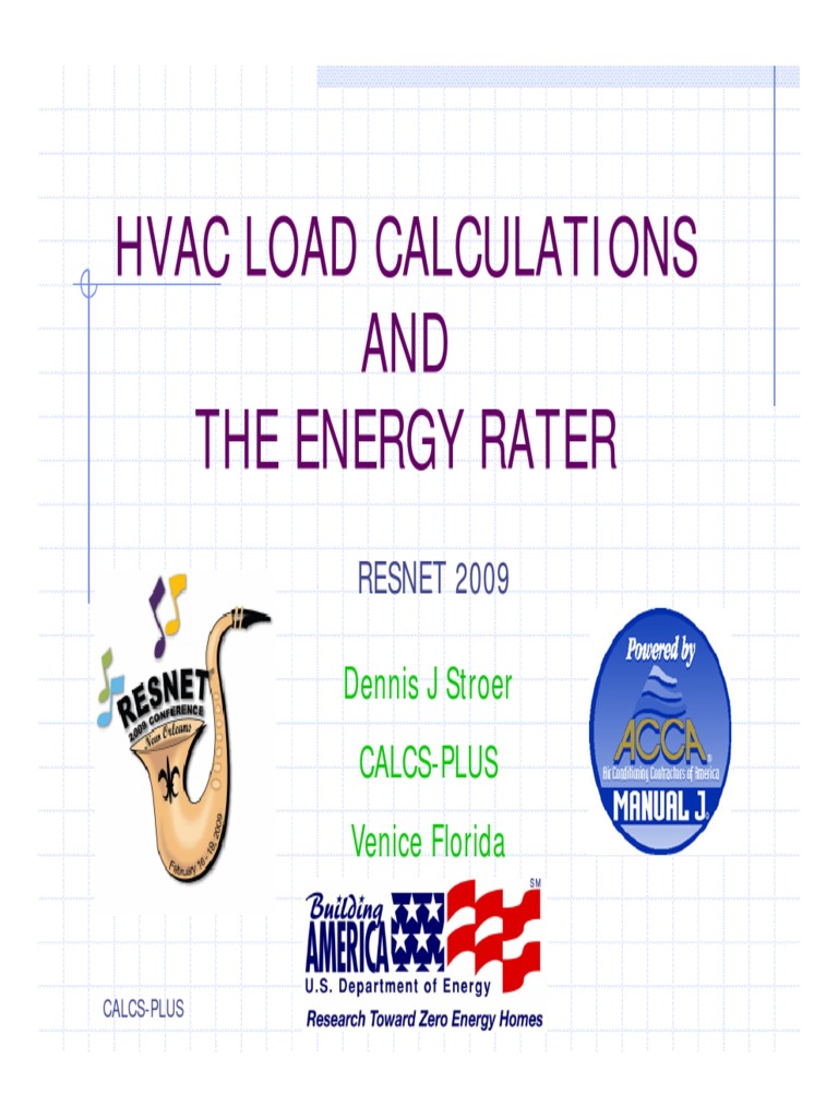 ACCA Manual J Load Calculation | PDF | Hvac | Air Conditioning