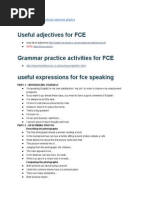 FCE Speaking Test | PDF | Test (Assessment) | Question