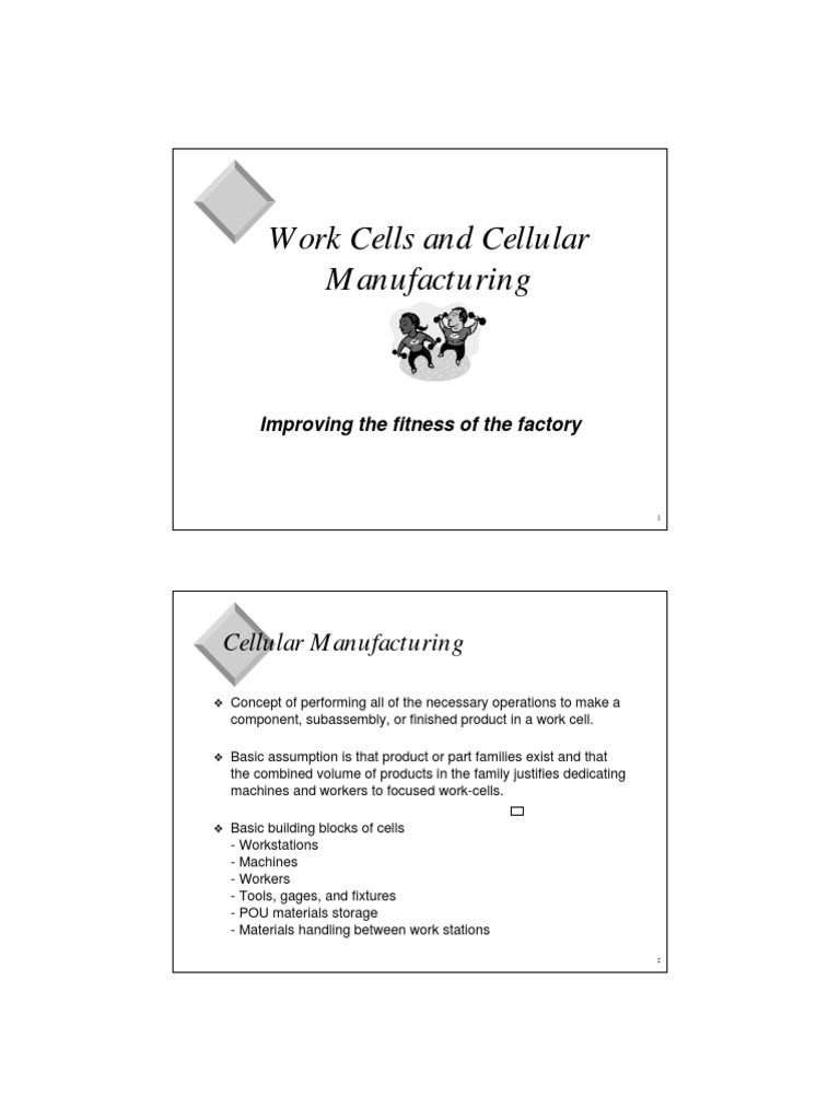 Work Cells and Cellular Manufacturing | PDF | Labour Economics | Machining