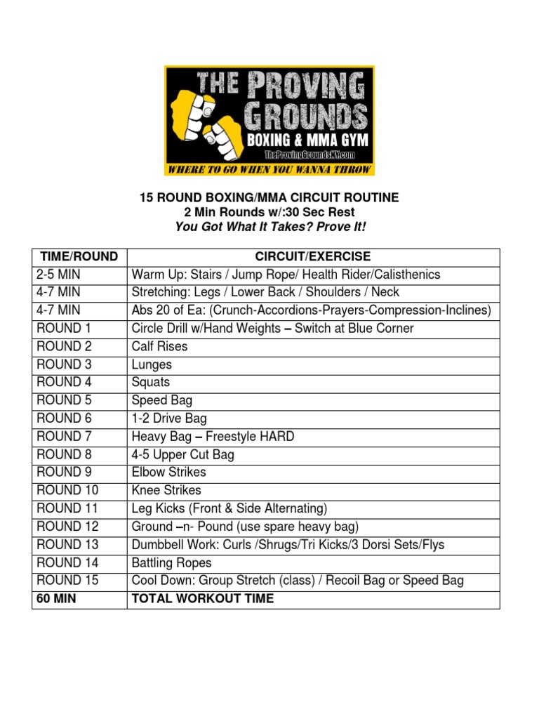 15 Round Workout | PDF
