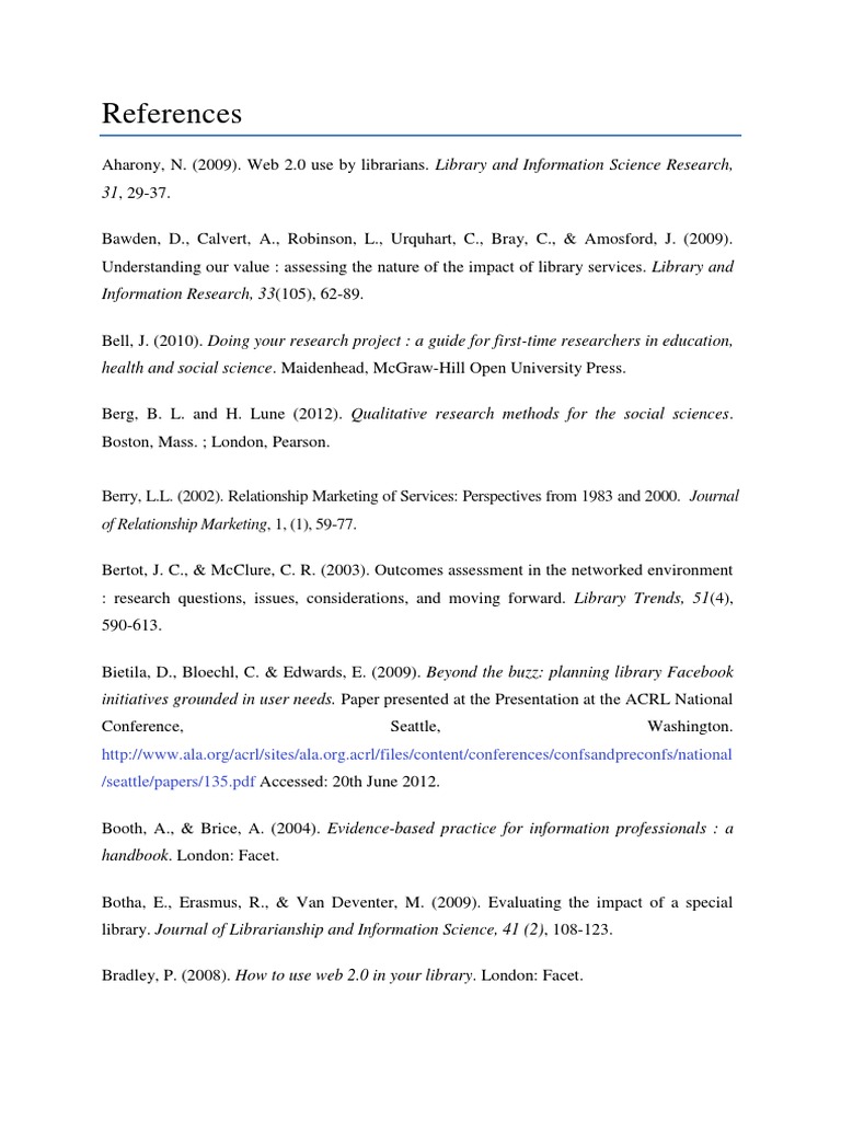 Social Media Marketing Bibliography | PDF | Library Science | Libraries