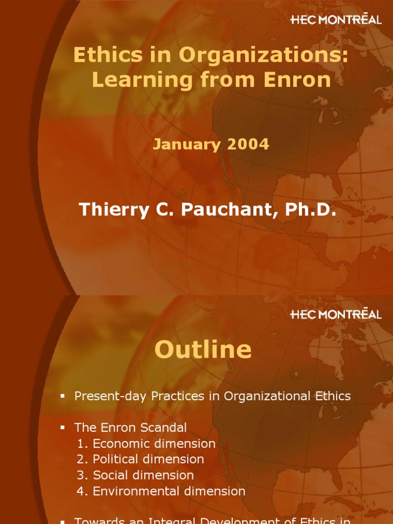 Ethics Enron | PDF