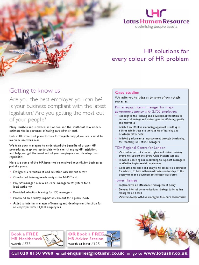 Human Resource Advice | PDF | Consultant | Employment