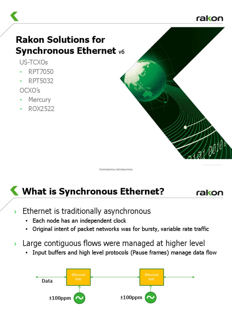 Synchronous Ethernet Customer | PDF | Electronics | Electrical Engineering