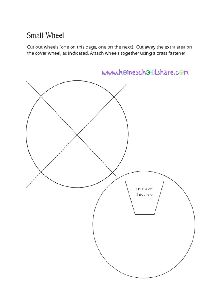 DIY Printable Wheel Cutouts Guide | PDF