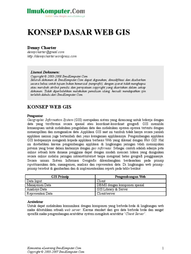 Charter Webgis | PDF | Komputer