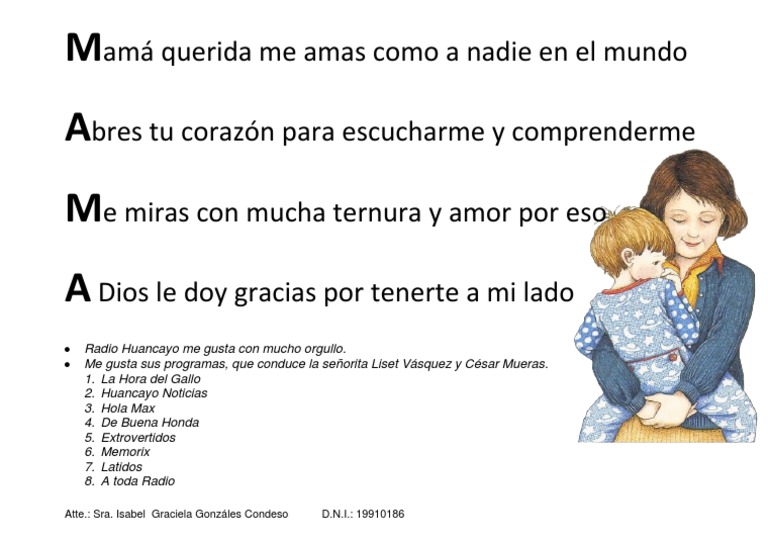 Acrostico Mama | PDF