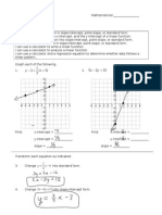 Slope Intercept Gameboard | PDF | Teaching Methods & Materials