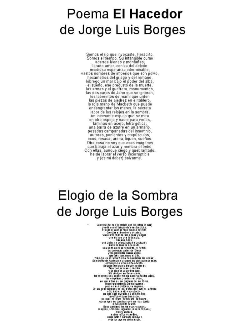 Poemas Borges | PDF