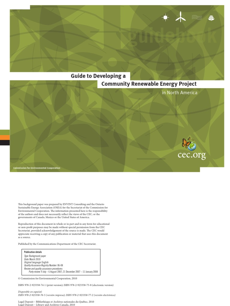 Guide To A Developing A Renewable Energy Project | PDF | Cooperative ...