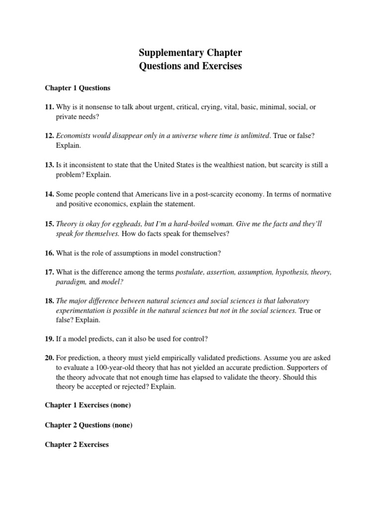 Economic Concepts and Applications | PDF | Long Run And Short Run ...