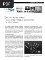 ProTaper Next Root Canal Technique Guide | PDF