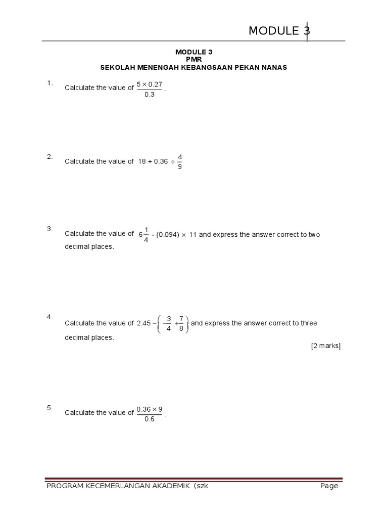 PMR Academic Excellence Module 3 | PDF | Teaching Methods & Materials