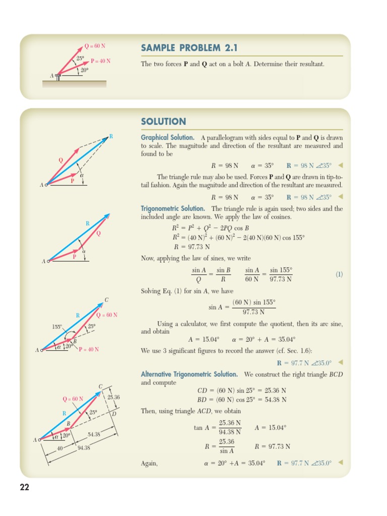 Vector Mechanics Engineers Statics Dynamics 9th Edition 48 | PDF