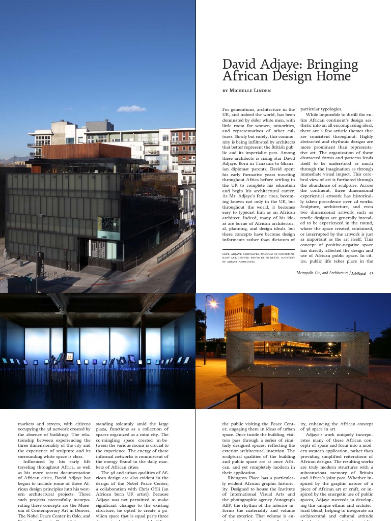 ADJAYE | PDF | Museum | Art Media