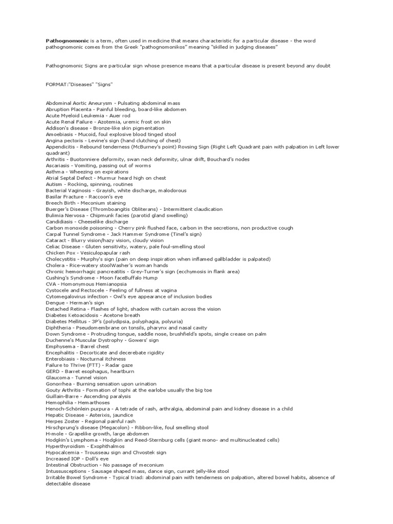 Pathognomonic Sign | Abdomen | Diabetes Mellitus