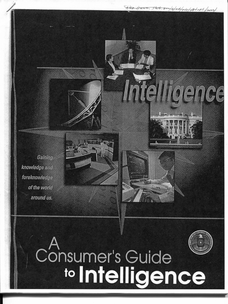 CIA Publication - A Consumer's Guide To Intelligence | PDF | Signals ...