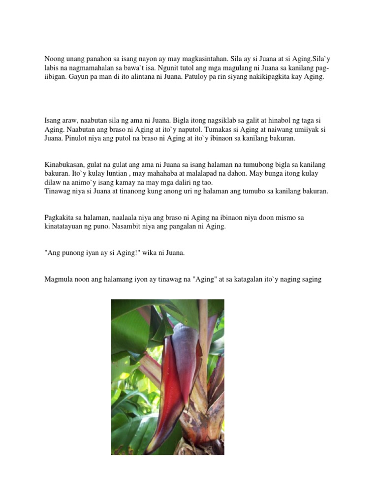 Alamat NG Saging | PDF