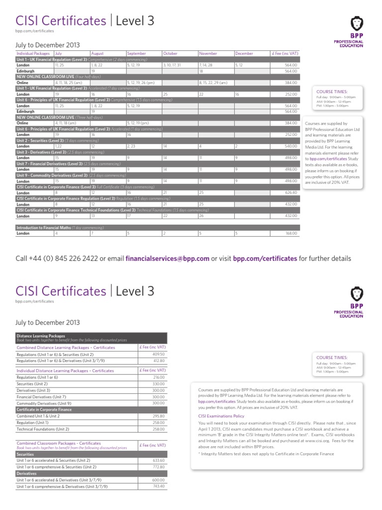 Cisi Exams | PDF | Derivative (Finance) | Securities (Finance)