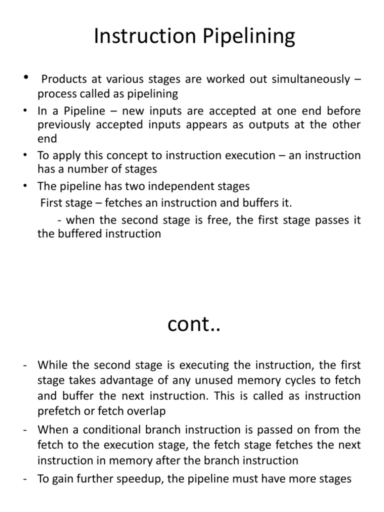 Instruction Pipeline | PDF | Instruction Set | Cpu Cache