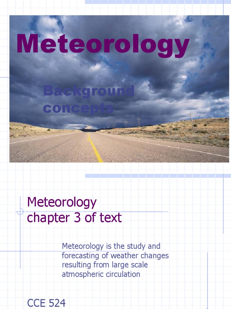 Meteorology: Background Concepts | PDF | Atmosphere Of Earth | Wound