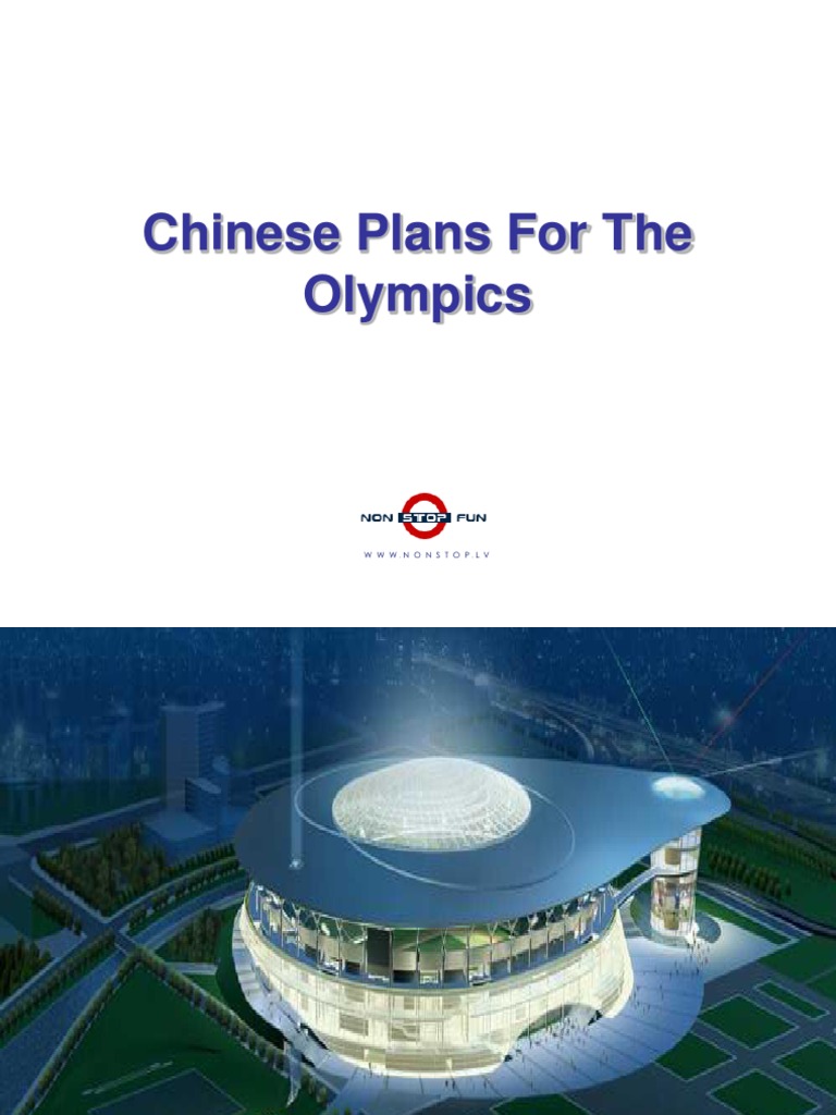 Chinese Plans For The Olympicsa | PDF