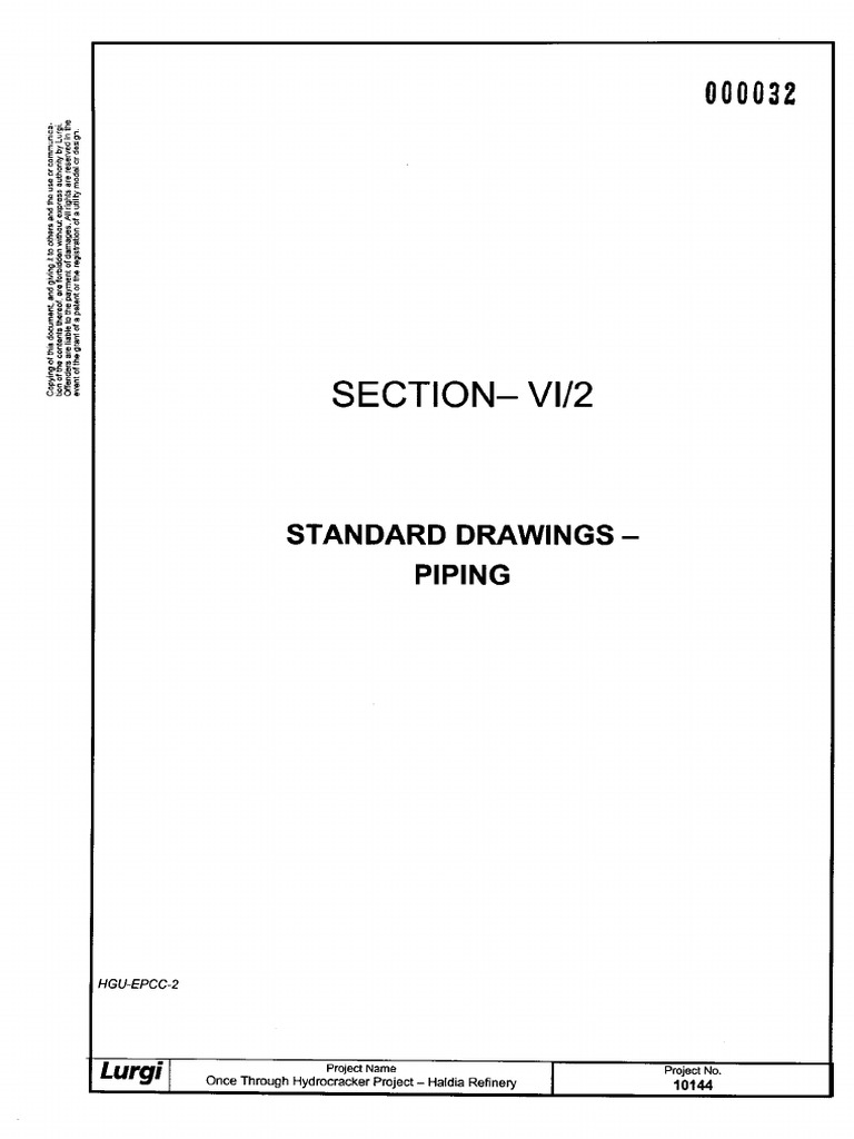 Piping Arrangement Lurgi | PDF