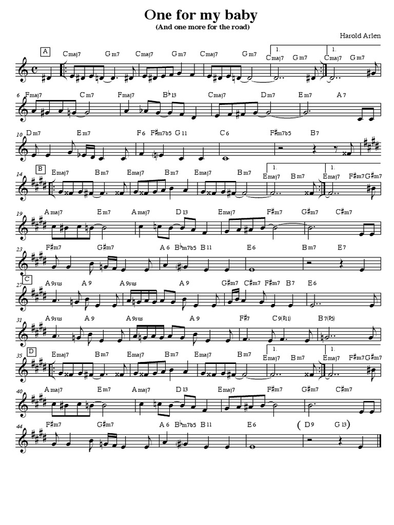 One For My Baby and One More For The Road | PDF