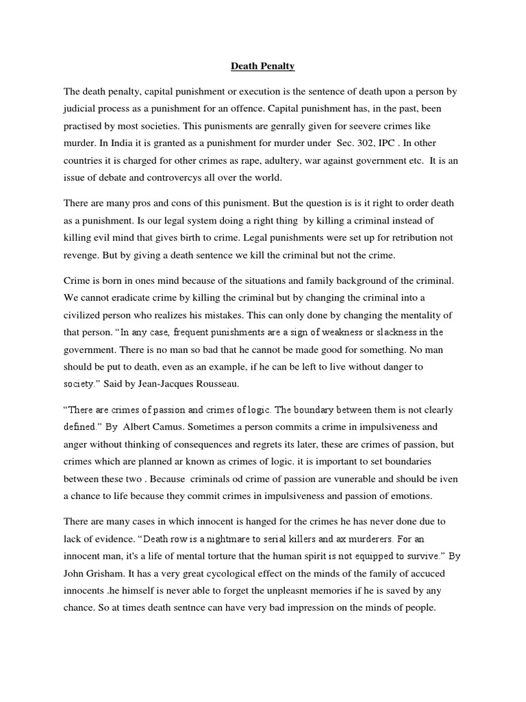 Death Penalty | PDF