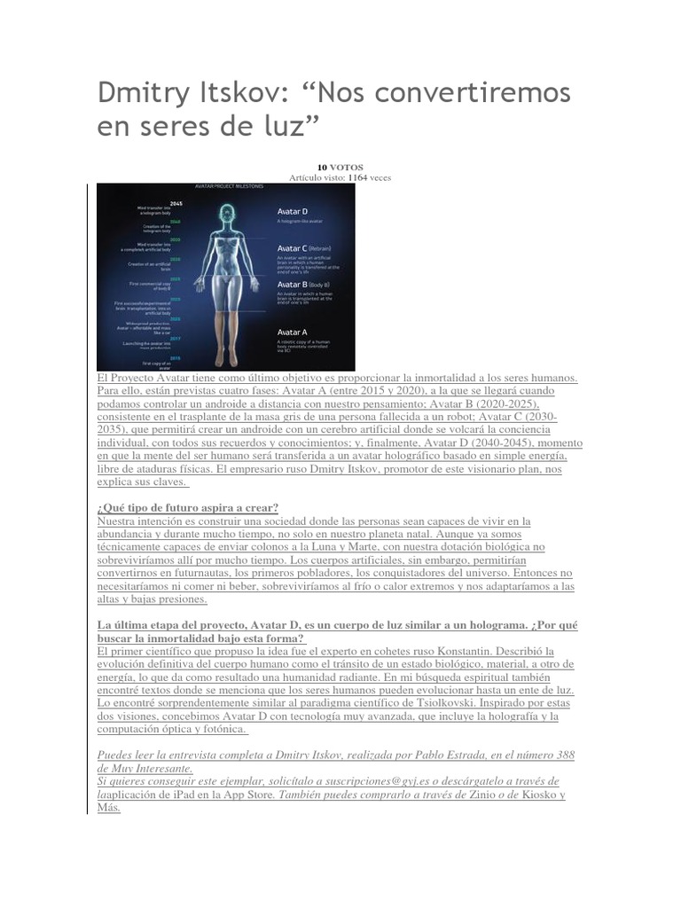 Dmitry Itskov | PDF | Holografía | Science