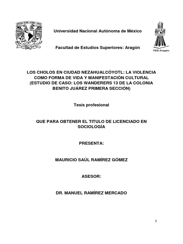Cholos y violencia en Nezahualcóyotl | PDF | México | Los Estados Unidos