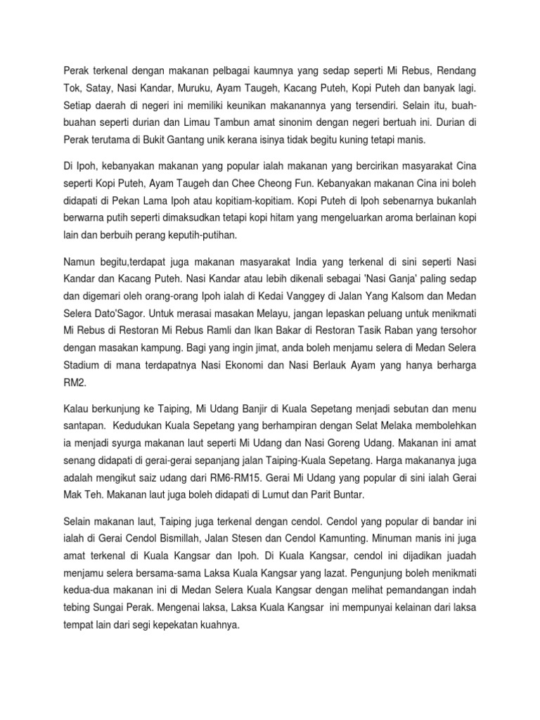Sejarah Negeri Perak | PDF