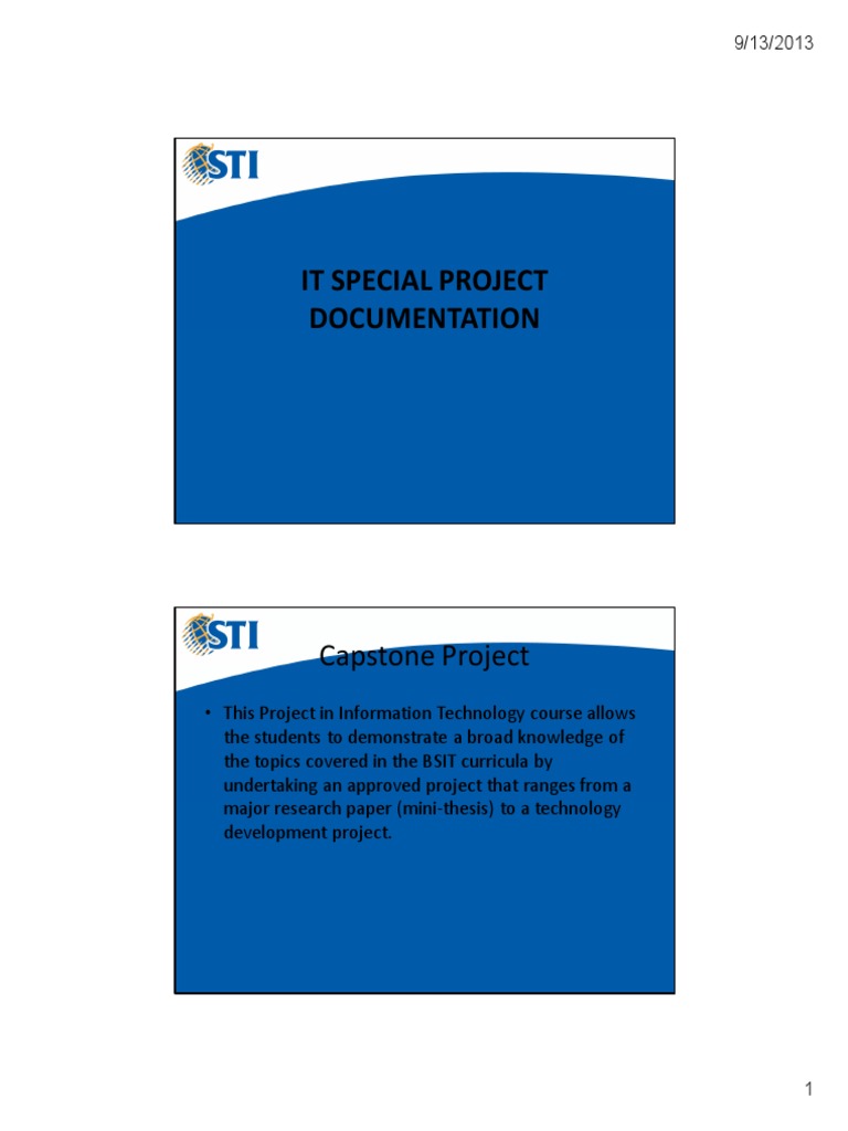 It Special Project Documentation | PDF | Conceptual Model | Information ...