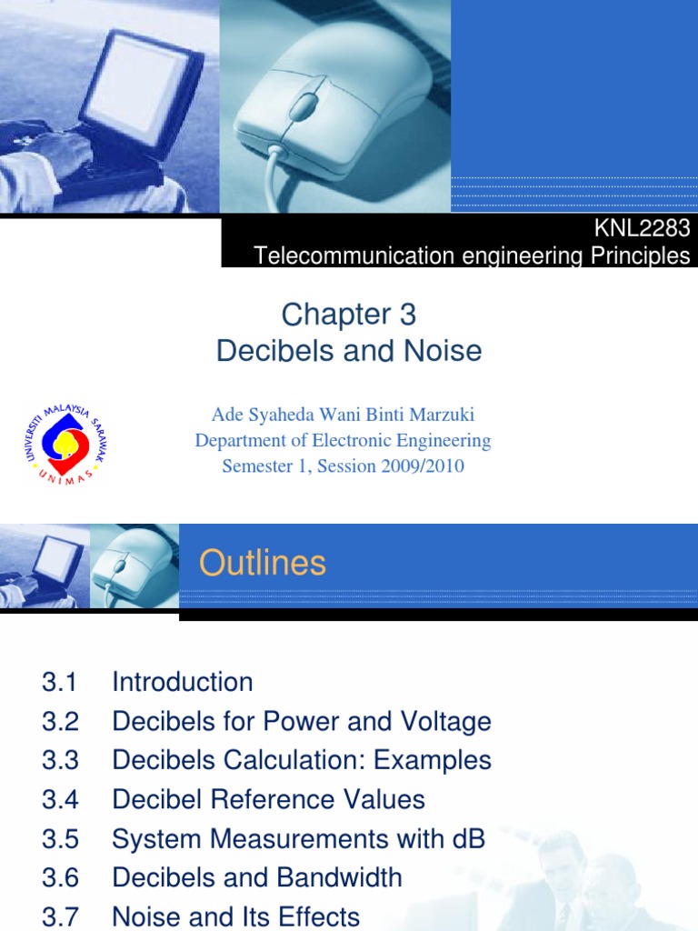 Topic 3-Decibels and Noise | PDF | Decibel | Signal To Noise Ratio