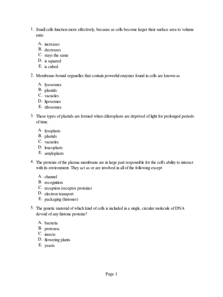 Cell Exam Practice Multiple Choice | Cellular Respiration | Glycolysis
