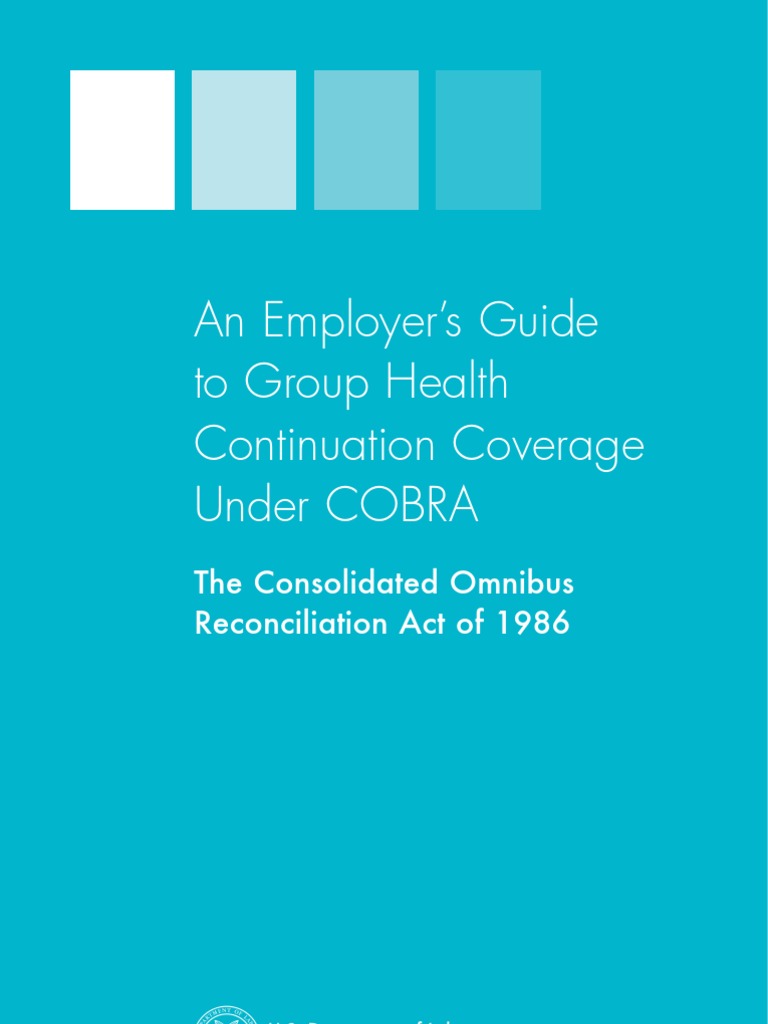 Department of Labor: Cobraemployer | PDF | Finance & Money Management