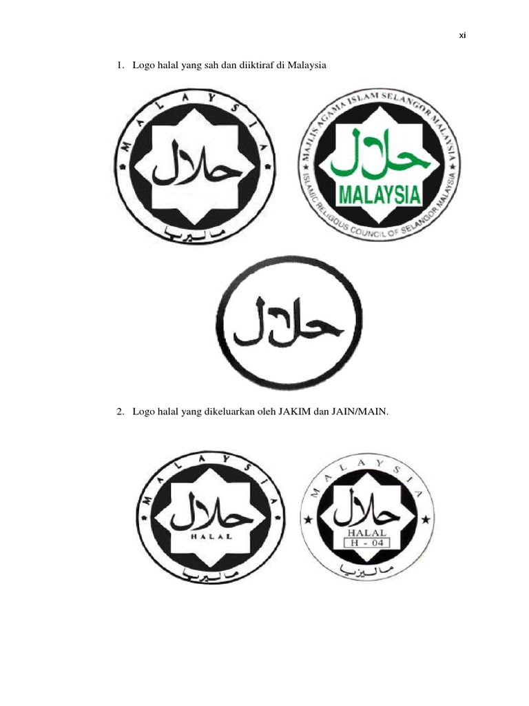 Logo Halal Yang Sah Dan Diiktiraf Di Malaysia | PDF