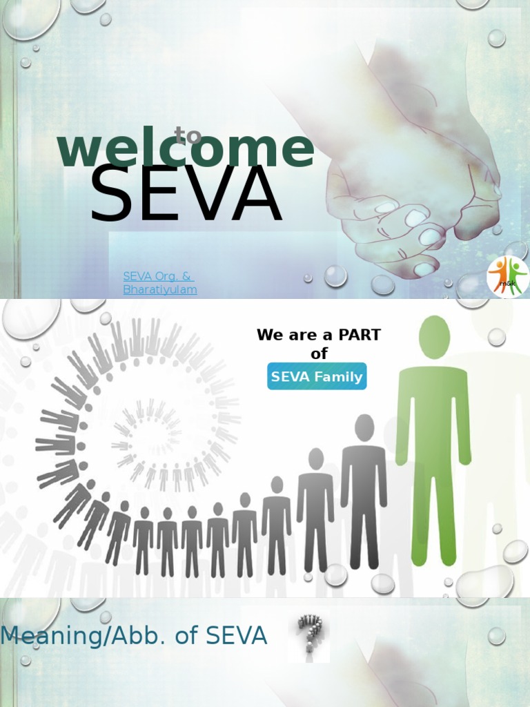 Welcome: SEVA Org. & Bharatiyulam | PDF | Volunteering | Business