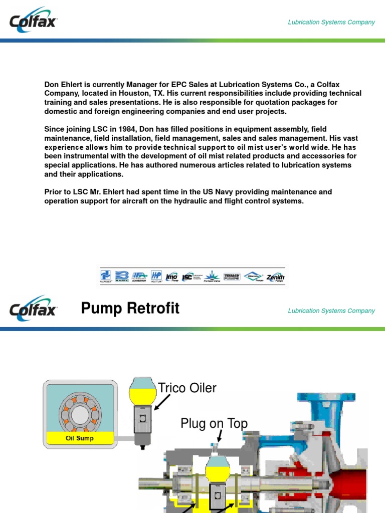 Oil Mist Lubrication Training Pdf Bearing Mechanical Motor Oil