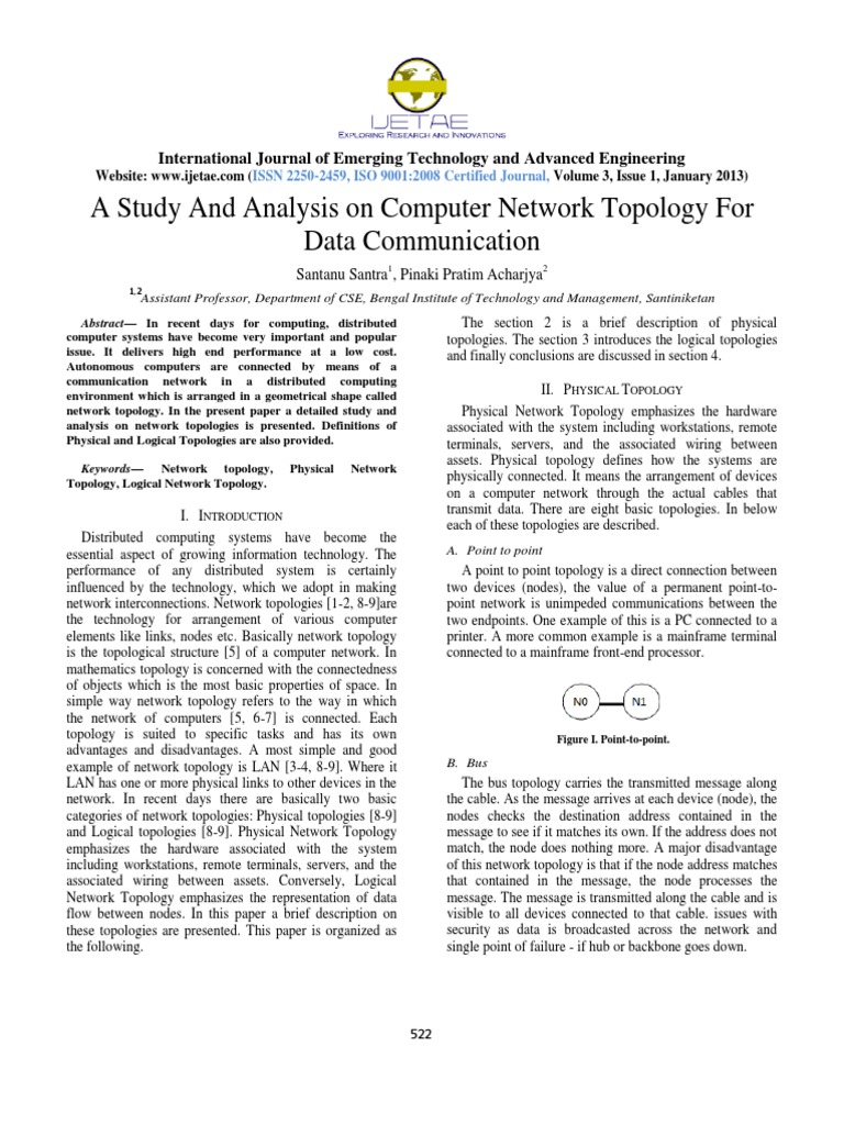 Network Topology PDF | Download Free PDF | Network Topology | Computer ...