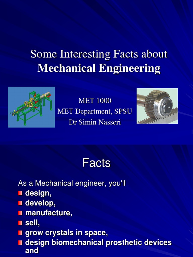 Facts About MECHANICAL BRANCH | Biomechanics | Mechanical Engineering