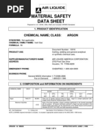 Argon Gas Safety and Handling Guidelines | PDF | Argon | Oxygen