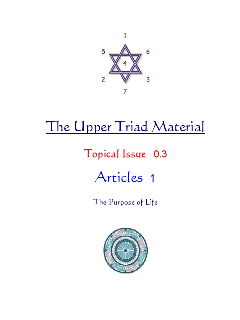 The Upper Triad Material: Articles | PDF | Plane (Esotericism) | Karma