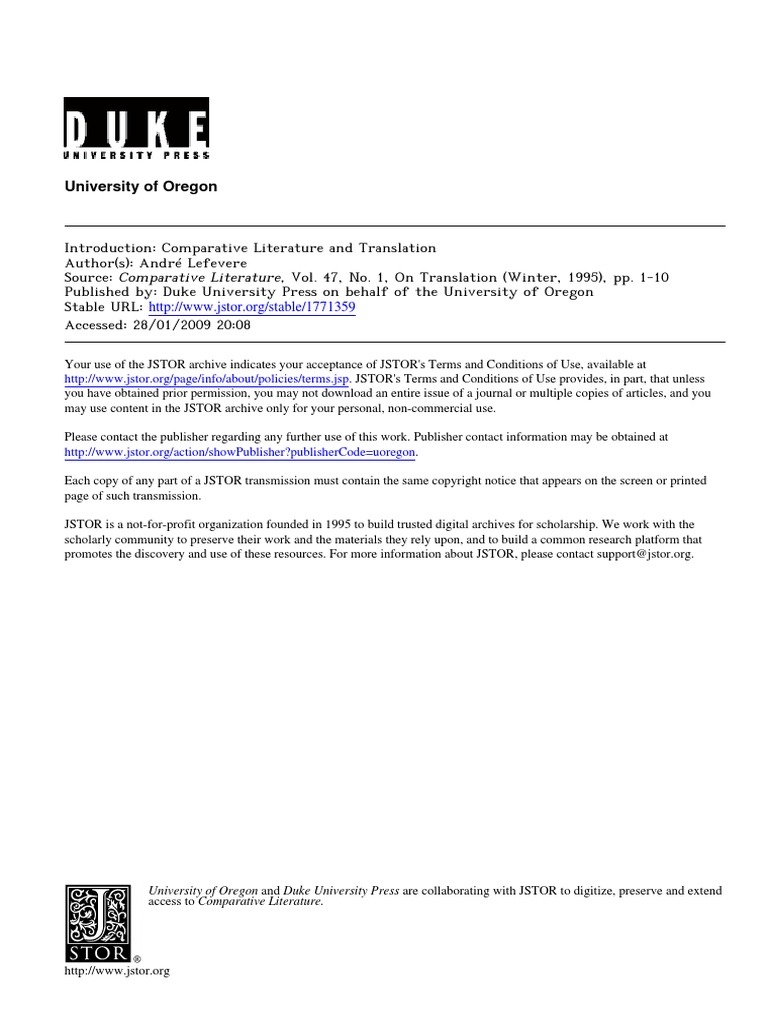 Lefevere - Translating Literature | PDF